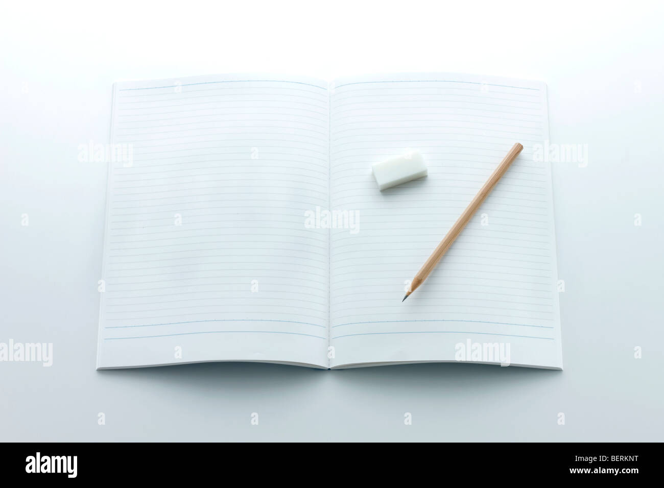 Notebook and Pencil Stock Photo - Alamy