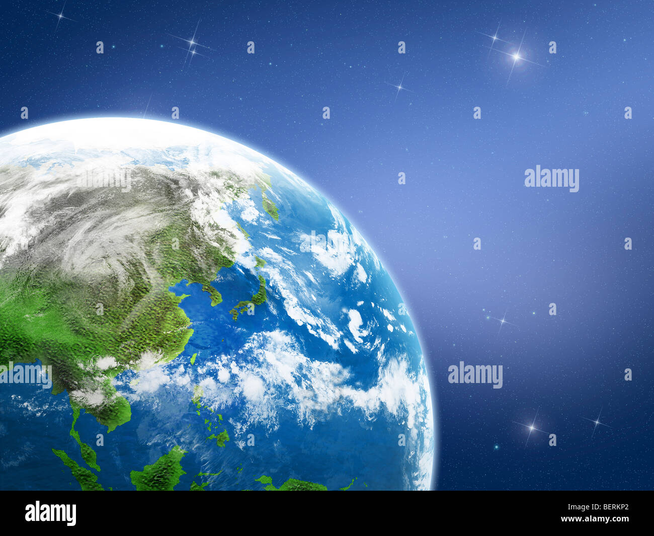 The earth, computer graphic Stock Photo - Alamy