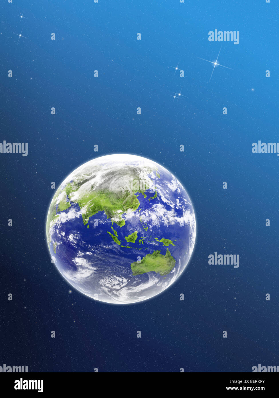 The earth, computer graphic Stock Photo - Alamy
