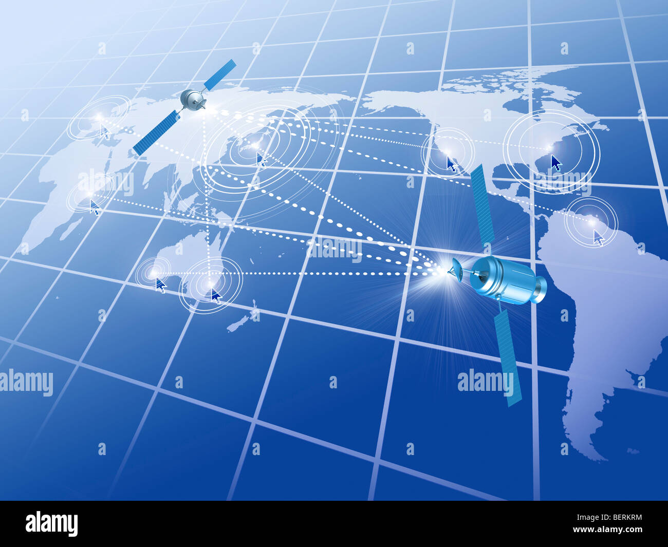 Two satellites hi-res stock photography and images - Alamy