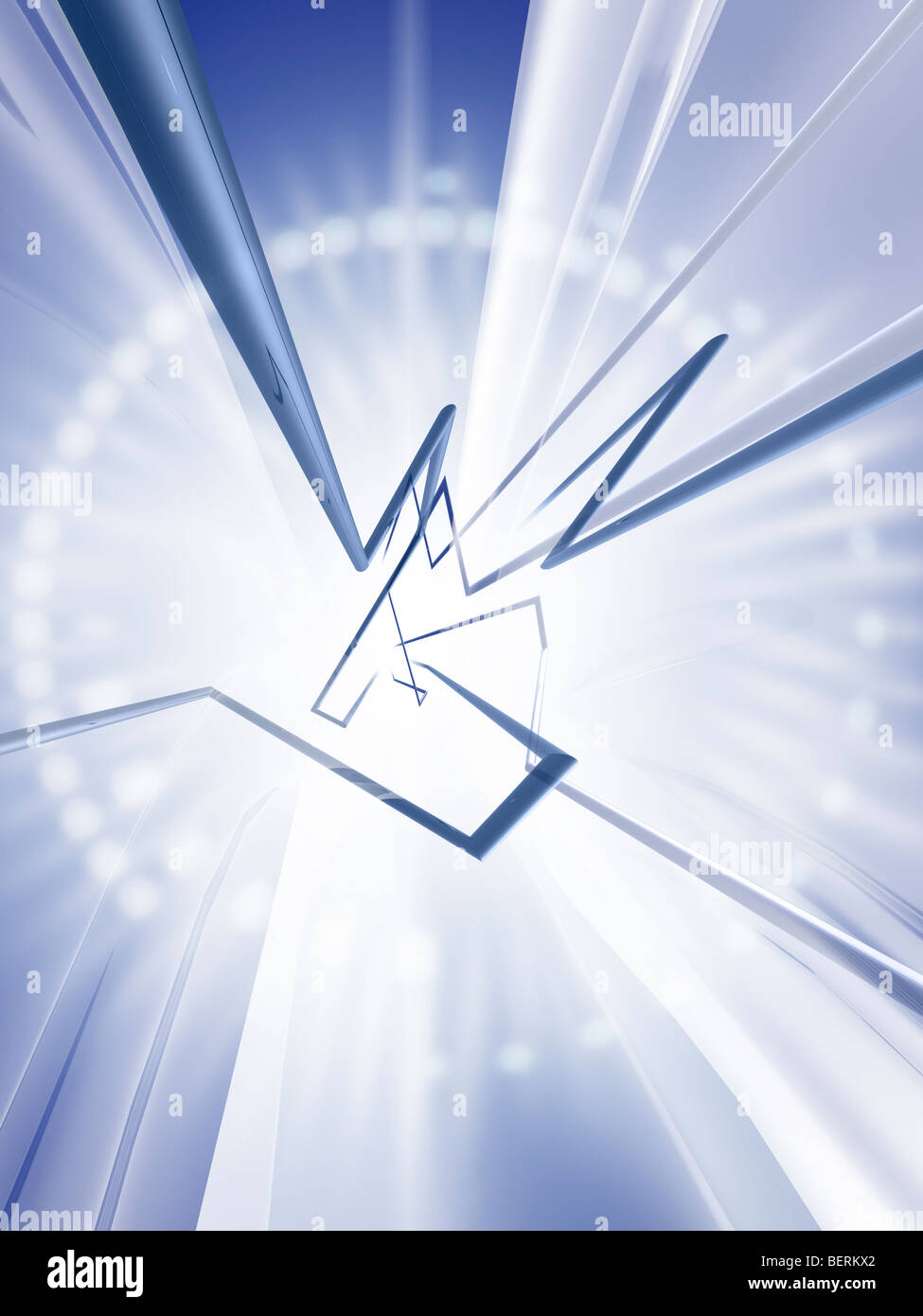 Abstract image of bending lines Stock Photo - Alamy