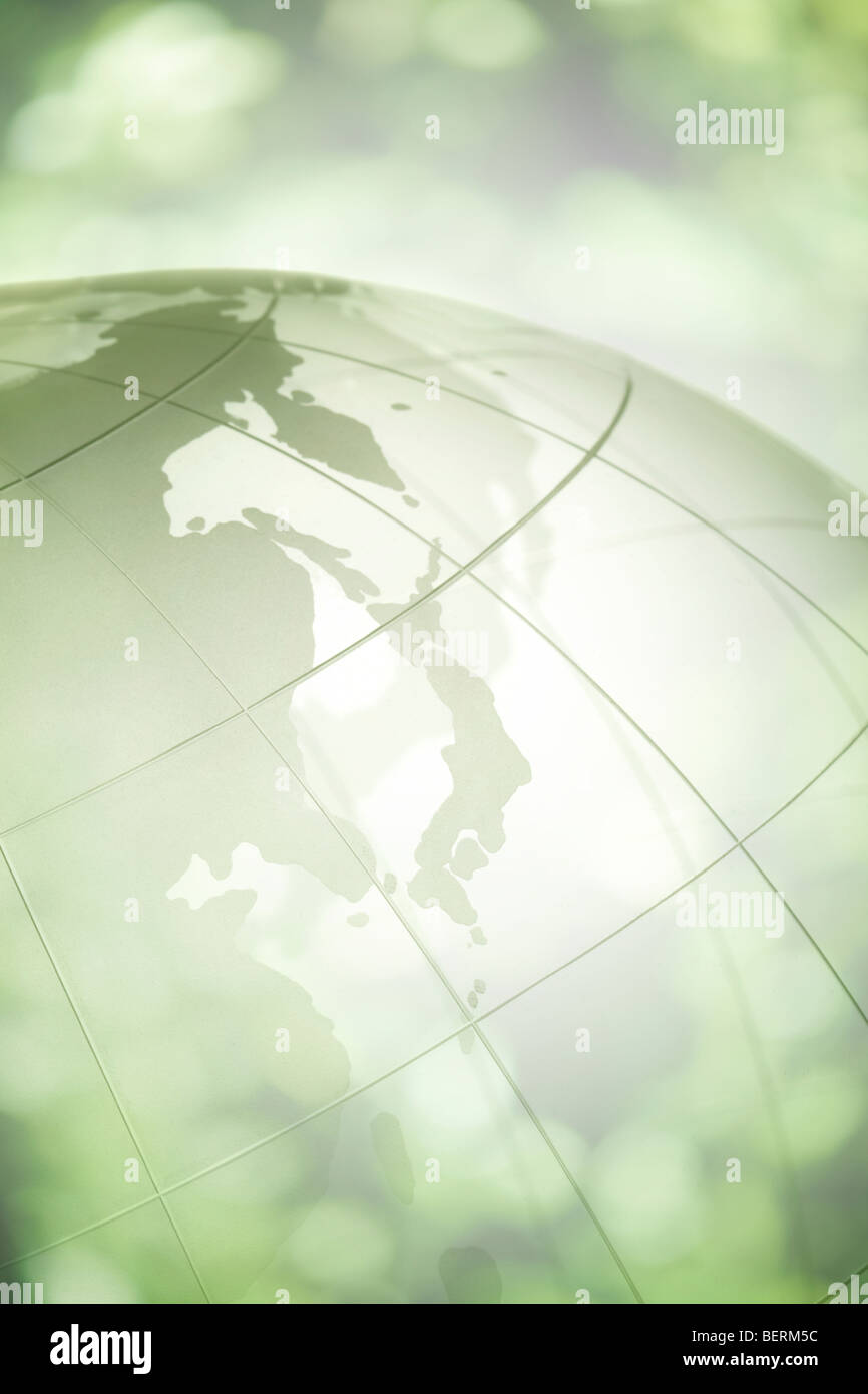 Close Up Image of Clear Globe Stock Photo - Alamy