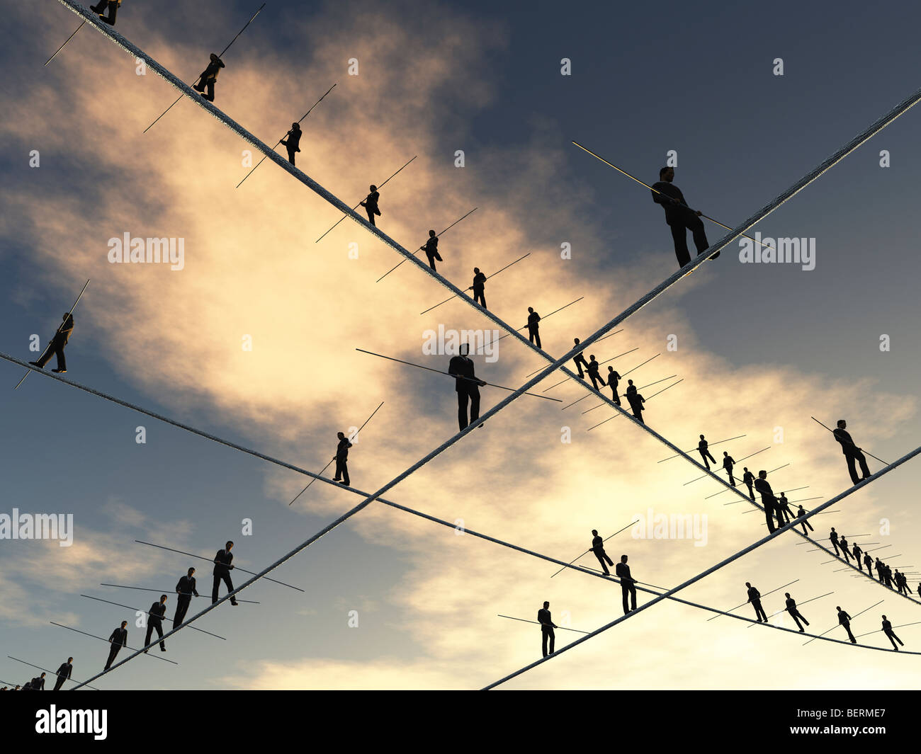 Tight rope hi-res stock photography and images - Alamy