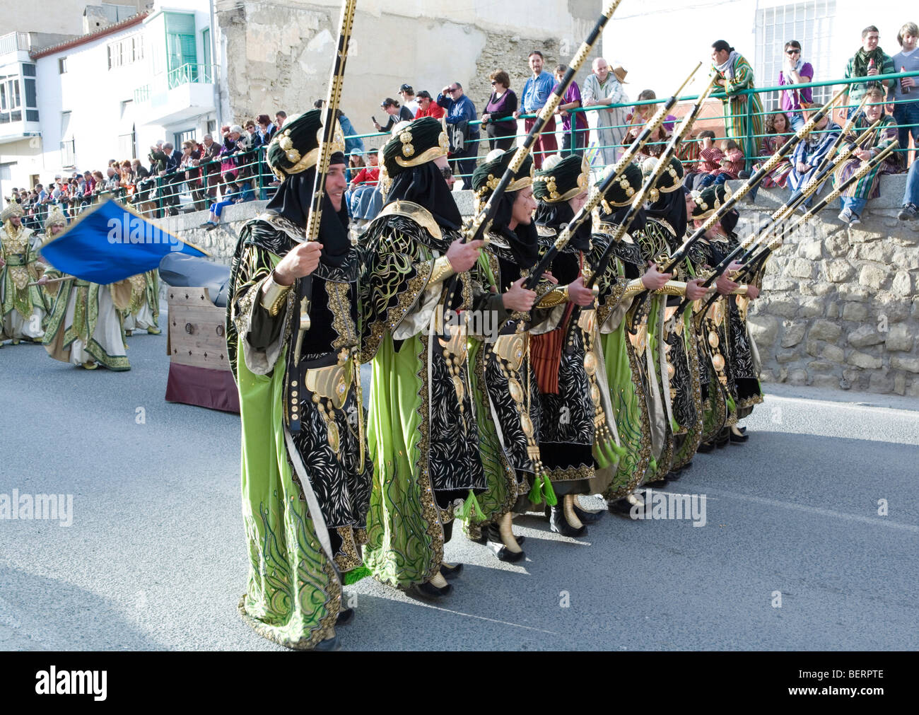 People in Costume at a Spanish Fiesta in Cullar, Spain Stock Photo - Alamy