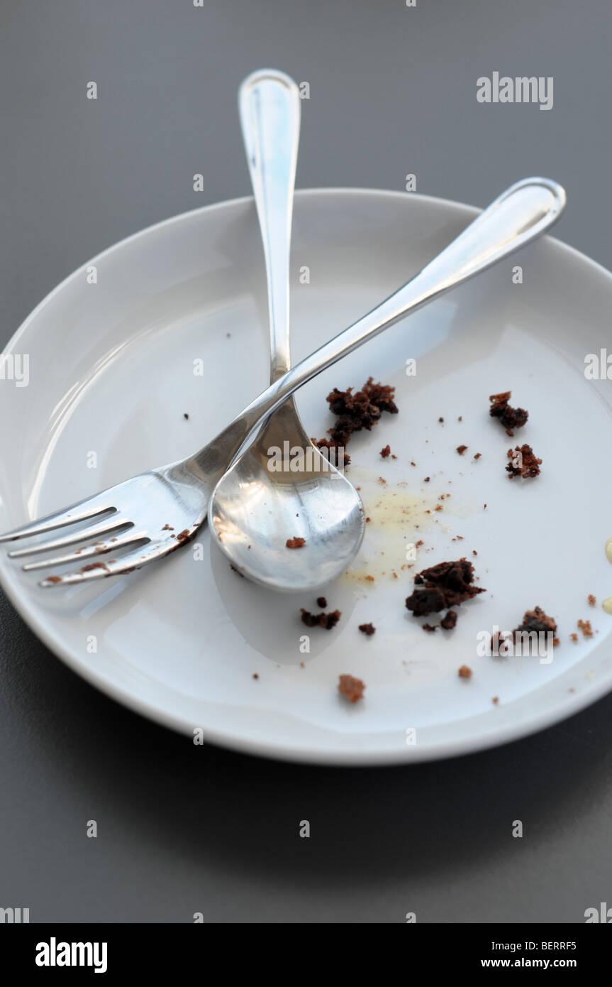 Empty Dessert Dish Stock Photo - Alamy