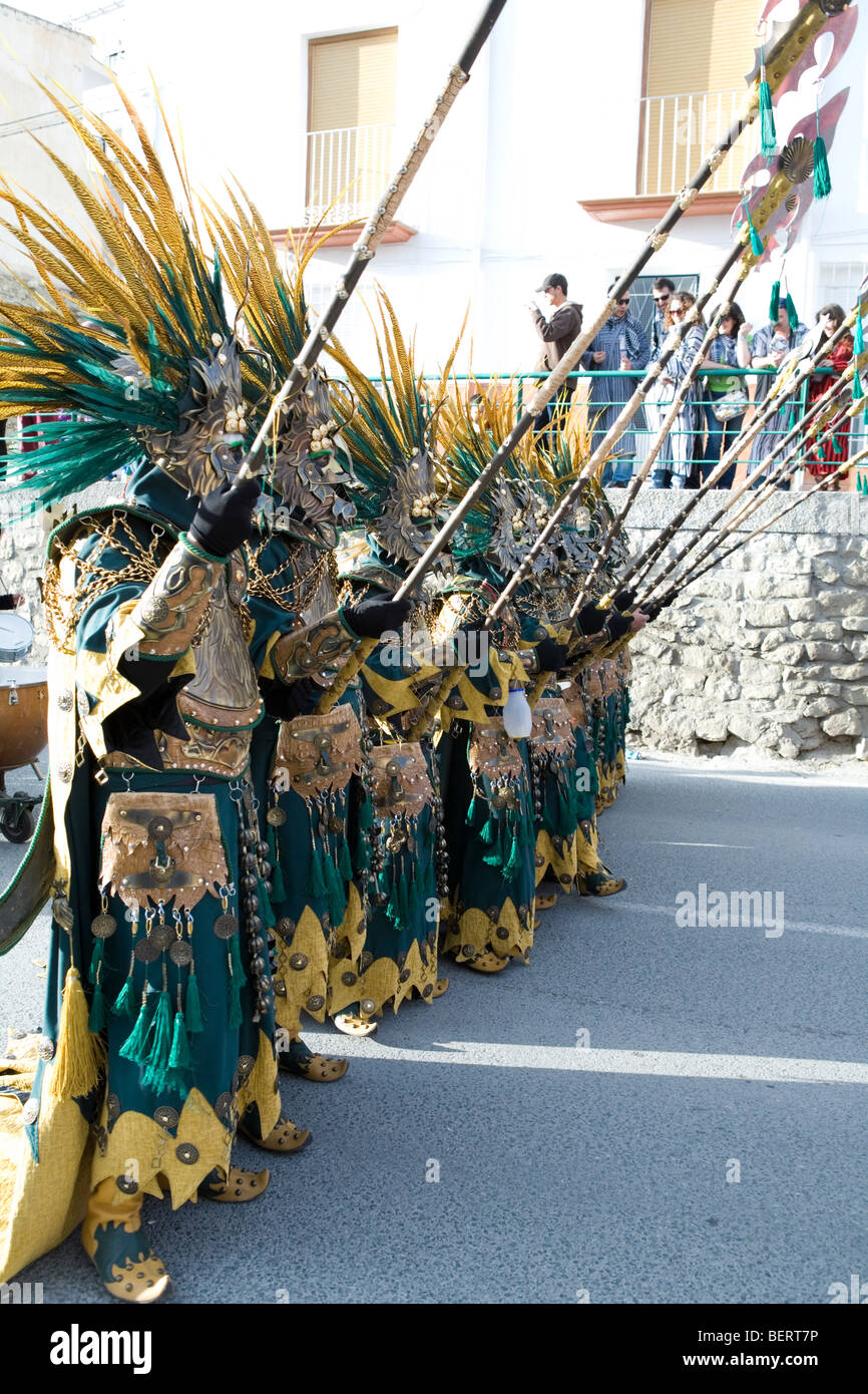 People in Costume at a Spanish Fiesta in Cullar, Spain Stock Photo - Alamy