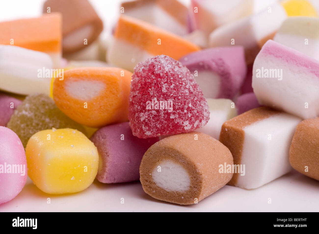 Dolly Mixture Sweets close-up Stock Photo - Alamy