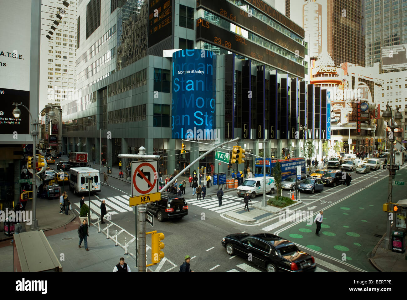 Morgan Stanley headquarters in Times Square in New York on Wednesday ...