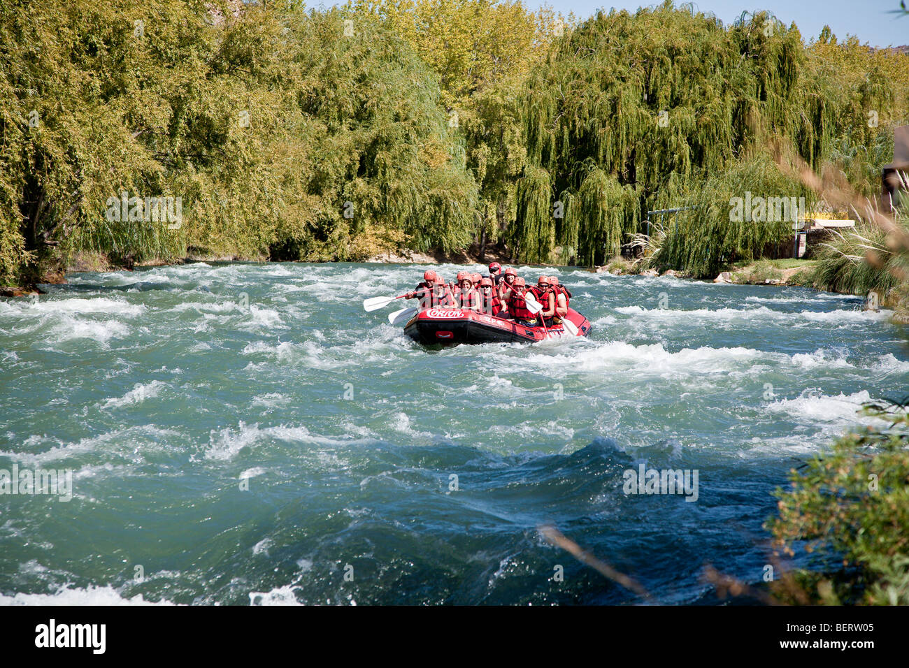 Rafting in Atuel River, Valle Grande, San Rafael, Mendoza province ...