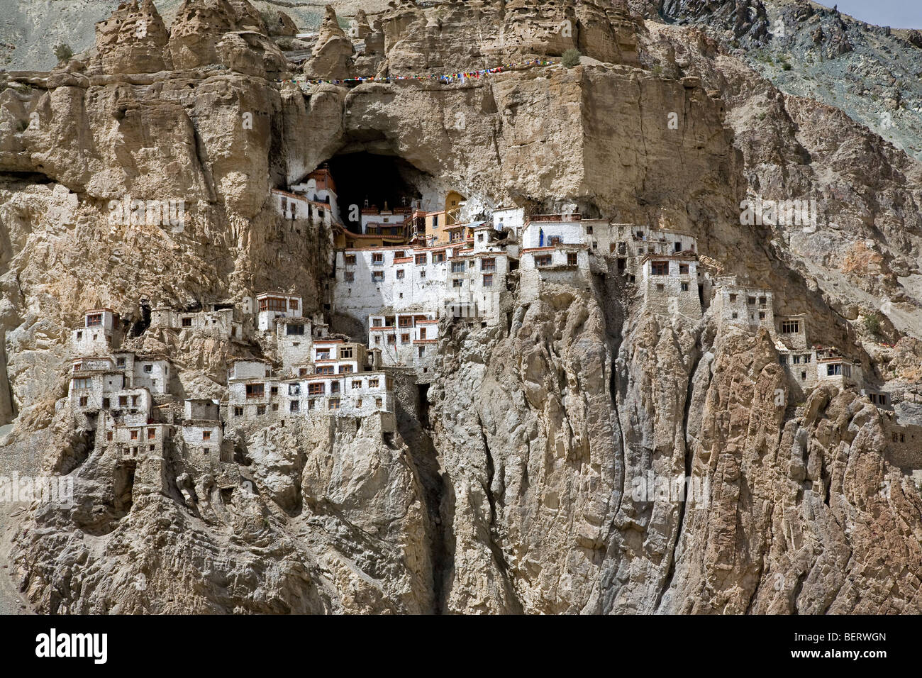 Phuktal monastery. Zanskar. India Stock Photo - Alamy