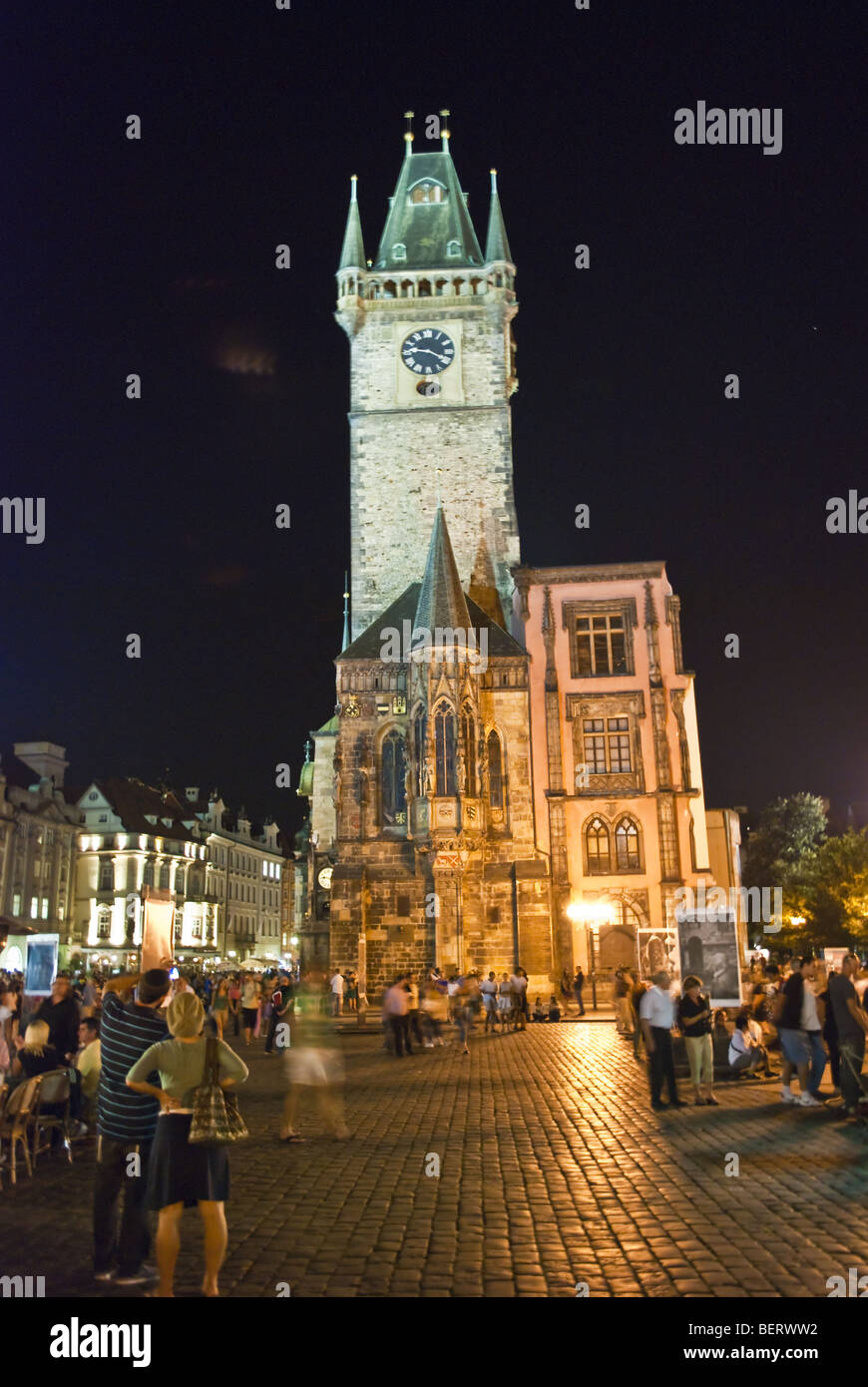 prague by night Stock Photo - Alamy