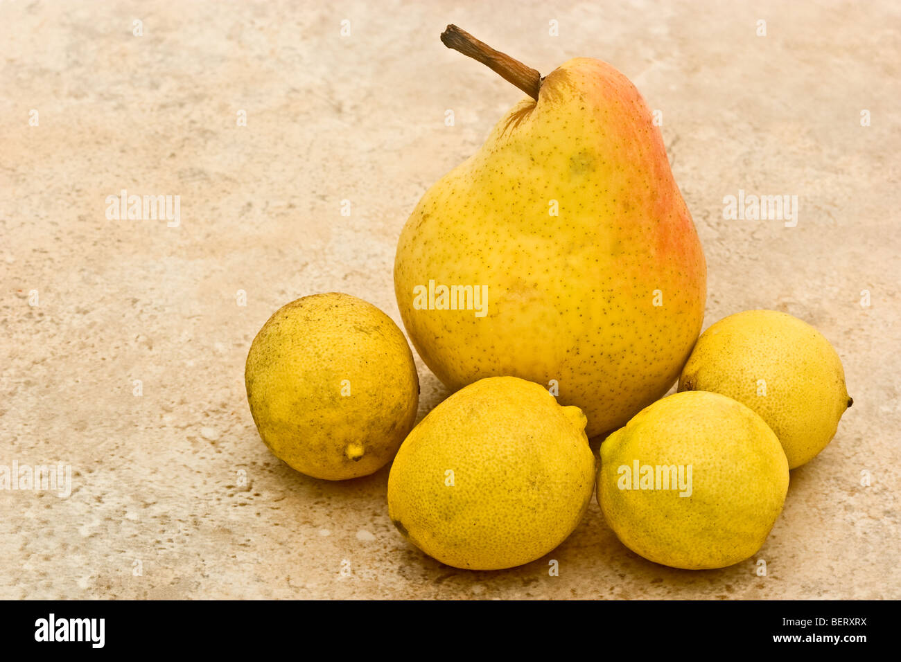 Pear cut out yellow hi-res stock photography and images - Alamy