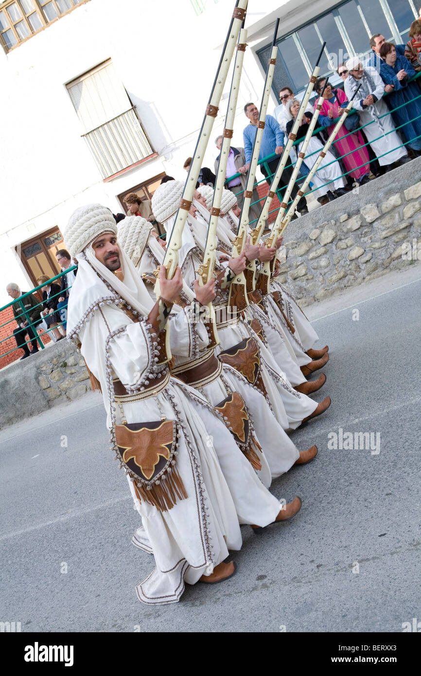 People in Costume at a Spanish Fiesta in Cullar, Spain Stock Photo - Alamy