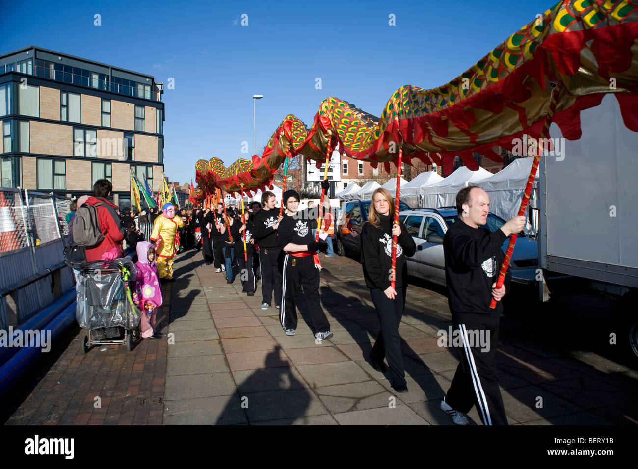 Chinese New Year celebrations in the Chinese quarter of Liverpool ...