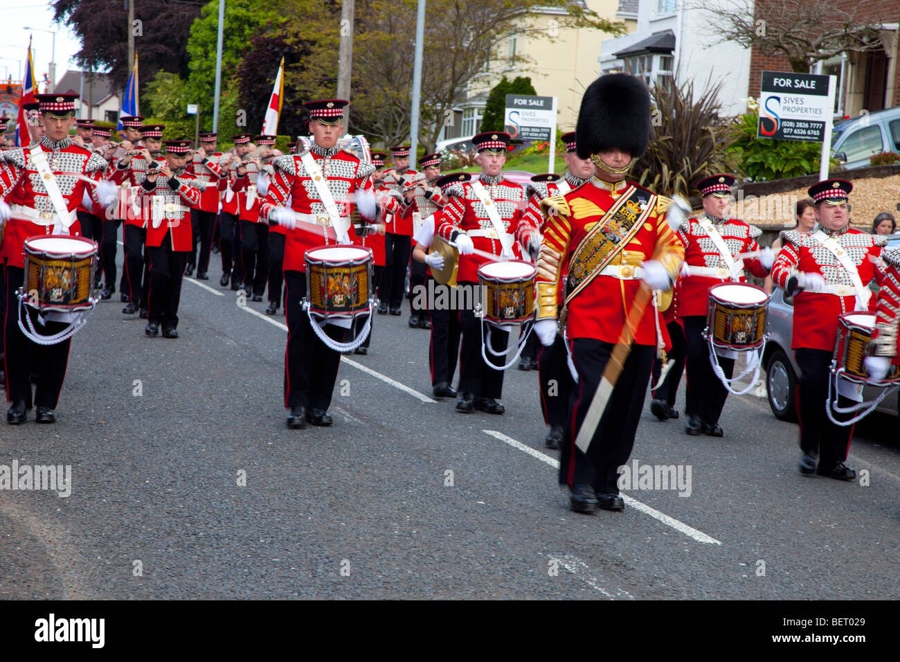 Twelfth of July Protestant Order March in Larne Northern Ireland Stock ...