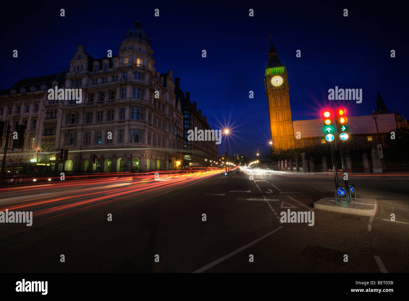 big ben london night time Stock Photo - Alamy