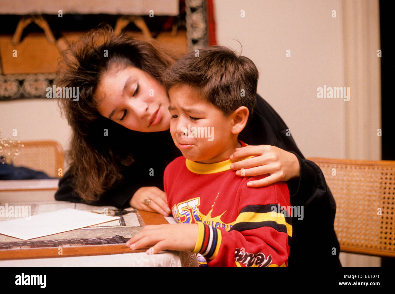 school work homework boy cry hard difficult unhappy trouble hard learn ...