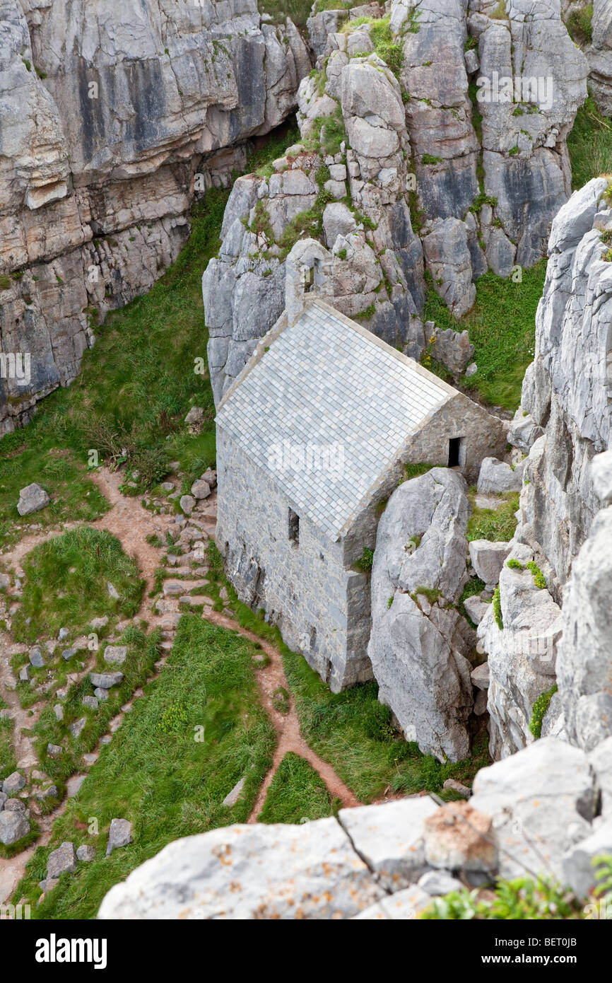 Saint govan chapel hi-res stock photography and images - Alamy