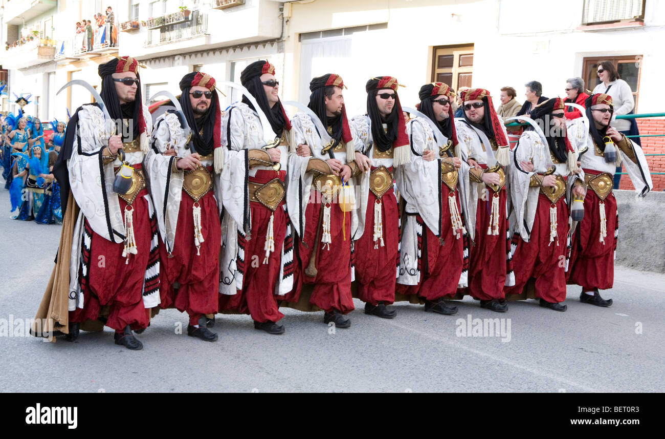 People in Costume at a Spanish Fiesta in Cullar, Spain Stock Photo - Alamy