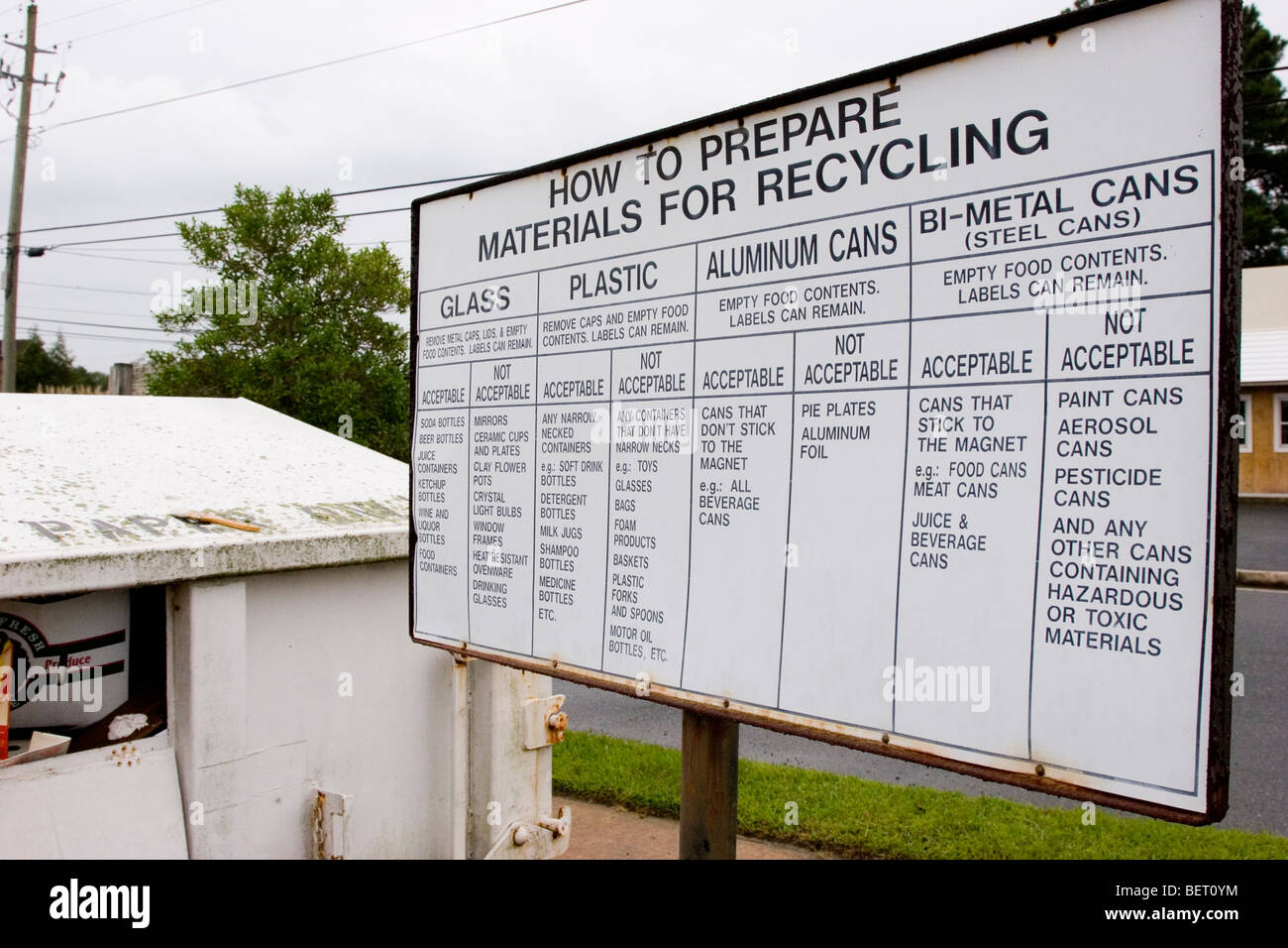 Recycle here sign hi-res stock photography and images - Alamy