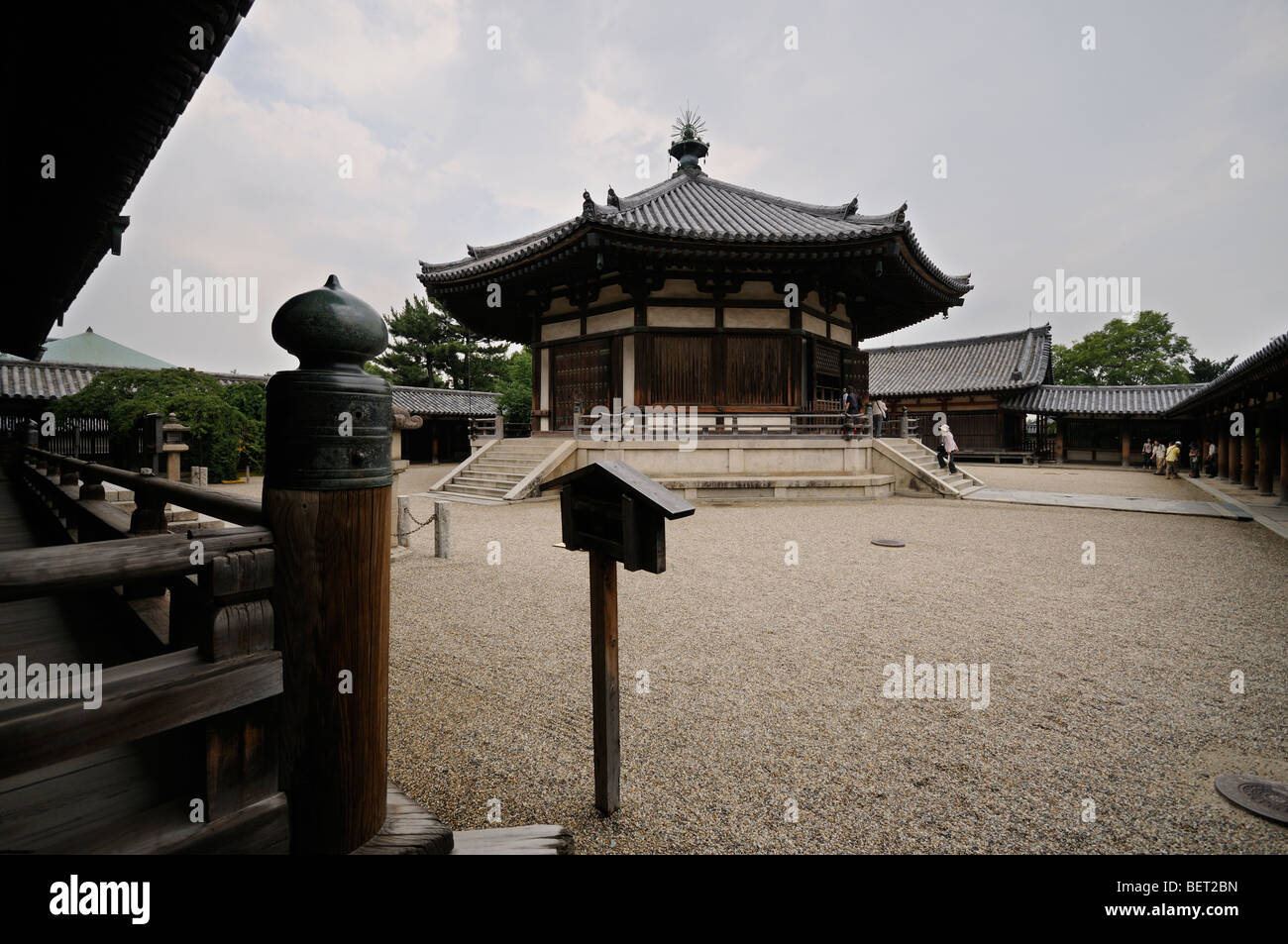 Yumedono (Hall of Dreams). To-in area. Horyu-ji complex. Ikaruga. Nara ...