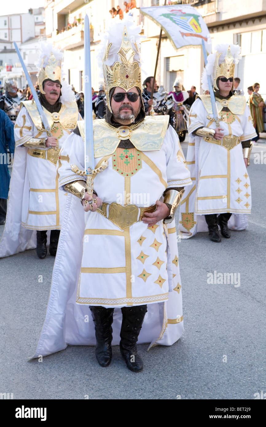 People in Costume at a Spanish Fiesta in Cullar, Spain Stock Photo - Alamy