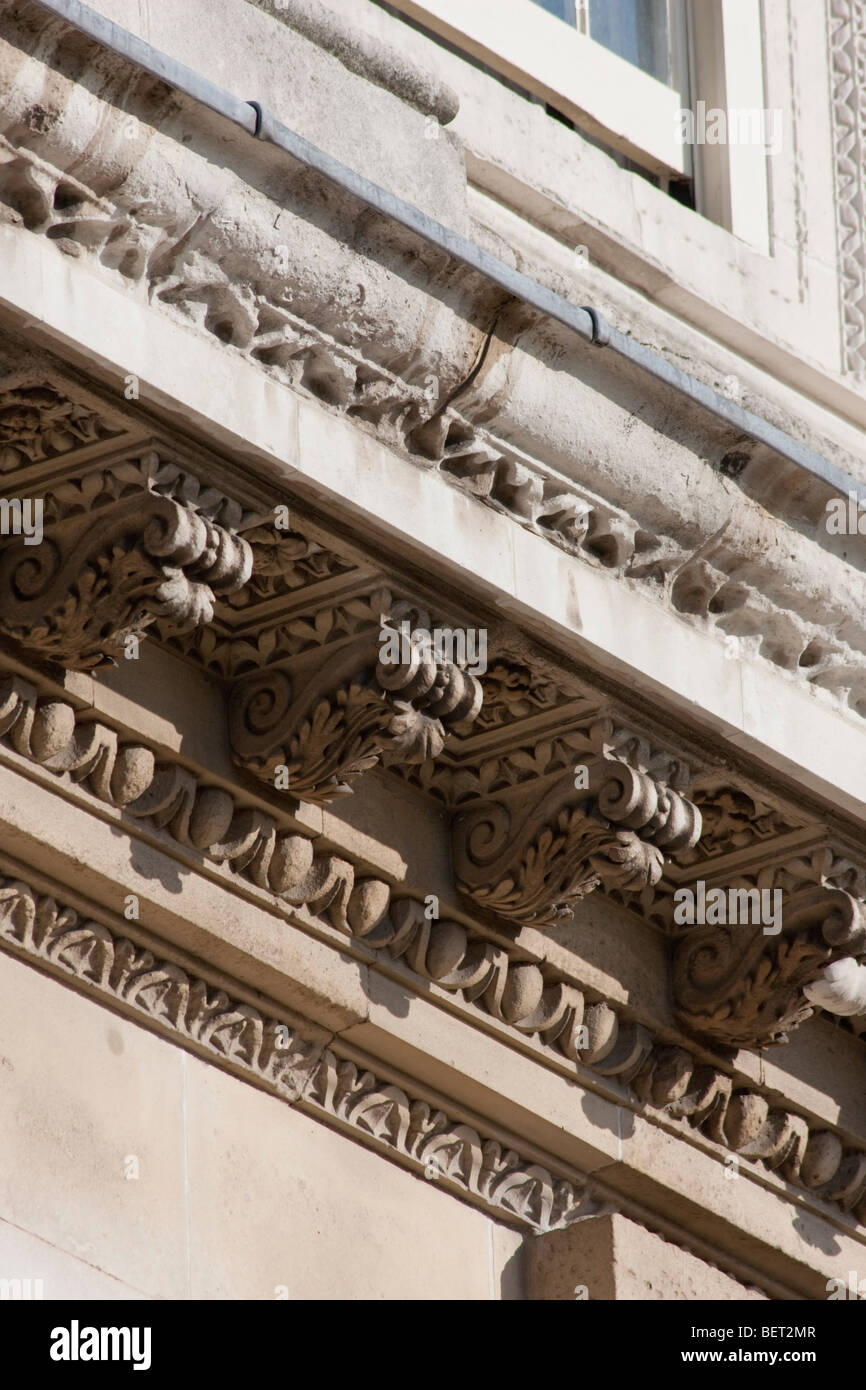 Architectural elements adorning Greenwich University buildings, London ...