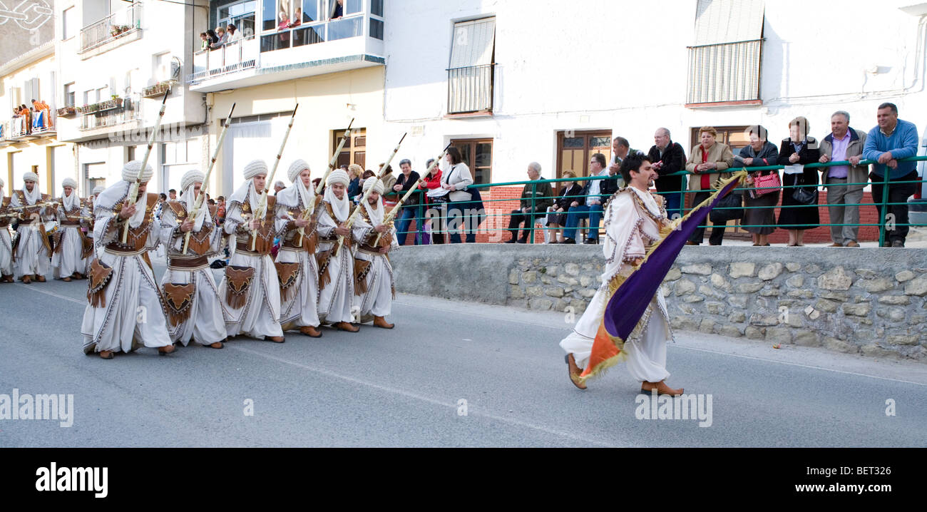 People in Costume at a Spanish Fiesta in Cullar, Spain Stock Photo - Alamy