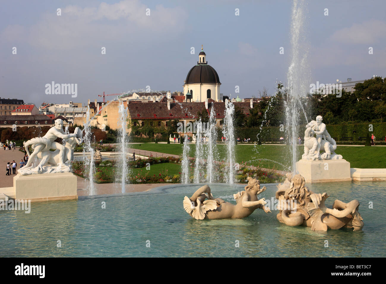 Austria garden belvedere hi-res stock photography and images - Alamy