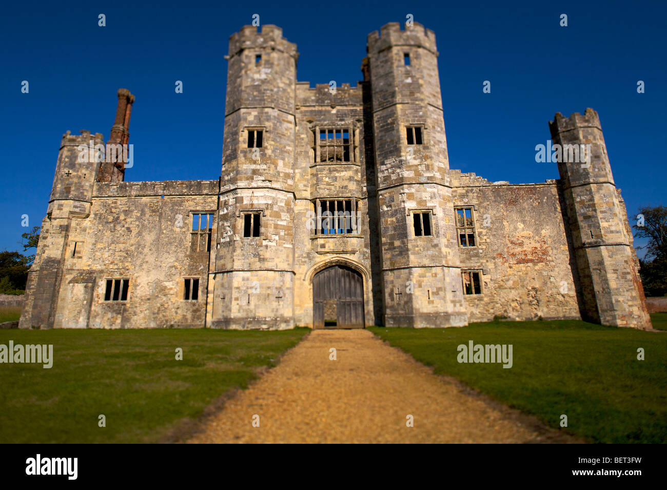 The ruins of Titchfield Abbey near Fareham in Hampshire UK. A ruined ...