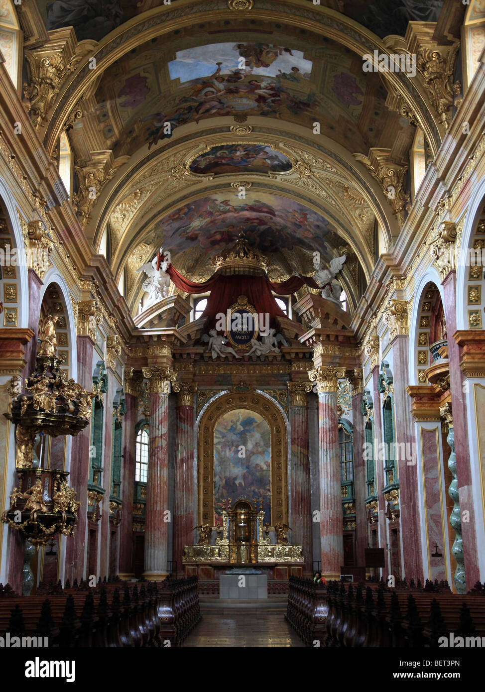Austria, Vienna, Jesuit Church, interior Stock Photo - Alamy