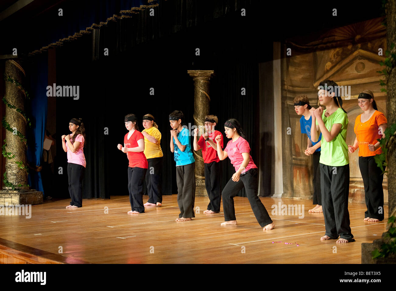 Students of the Junior school performing "The Royal Dance" at St George ...