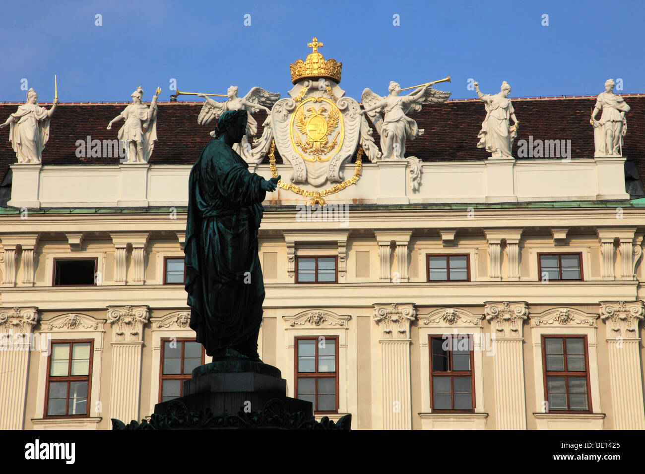 Austria, Vienna, Hofburg Palace, In der Burg courtyard, Emperor Franz I ...