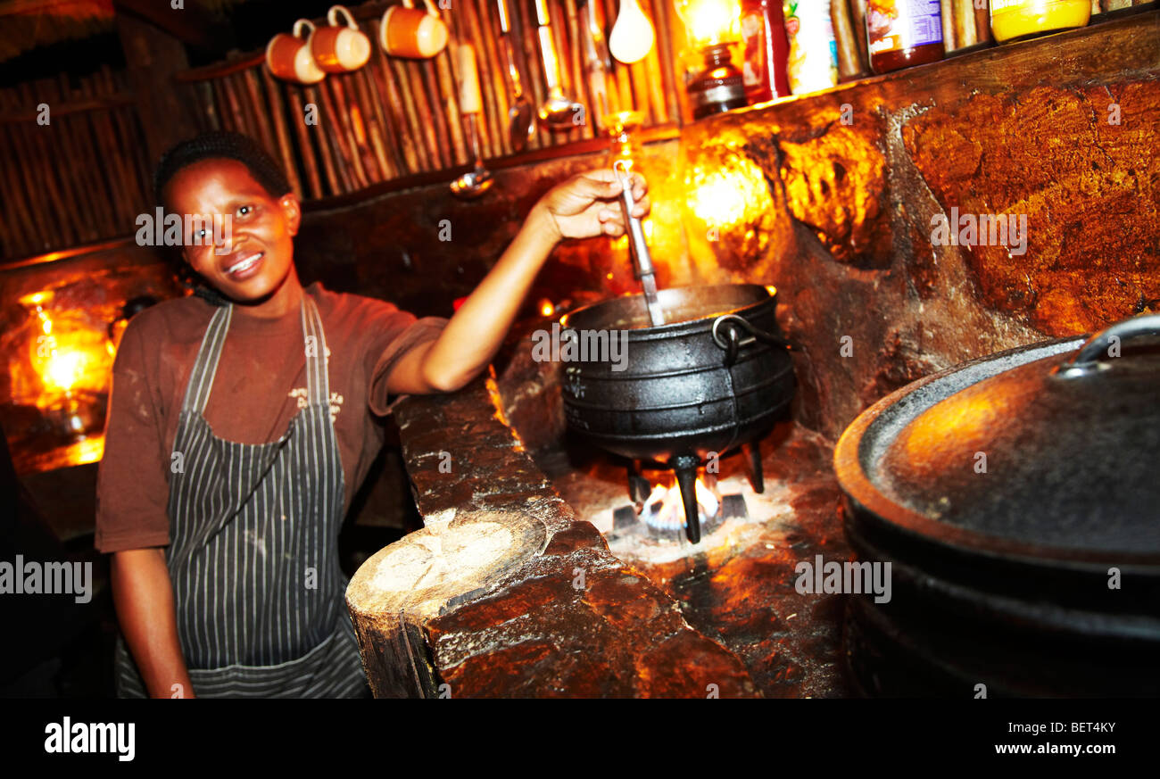 Namibian woman cooking soup in kitchen hi-res stock photography and ...
