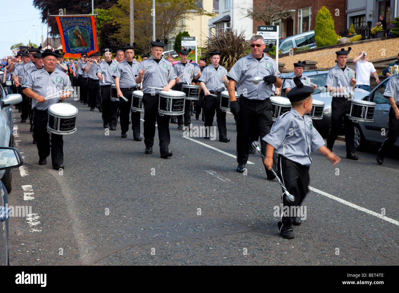 Twelfth of July Protestant Order March in Larne Northern Ireland Stock ...