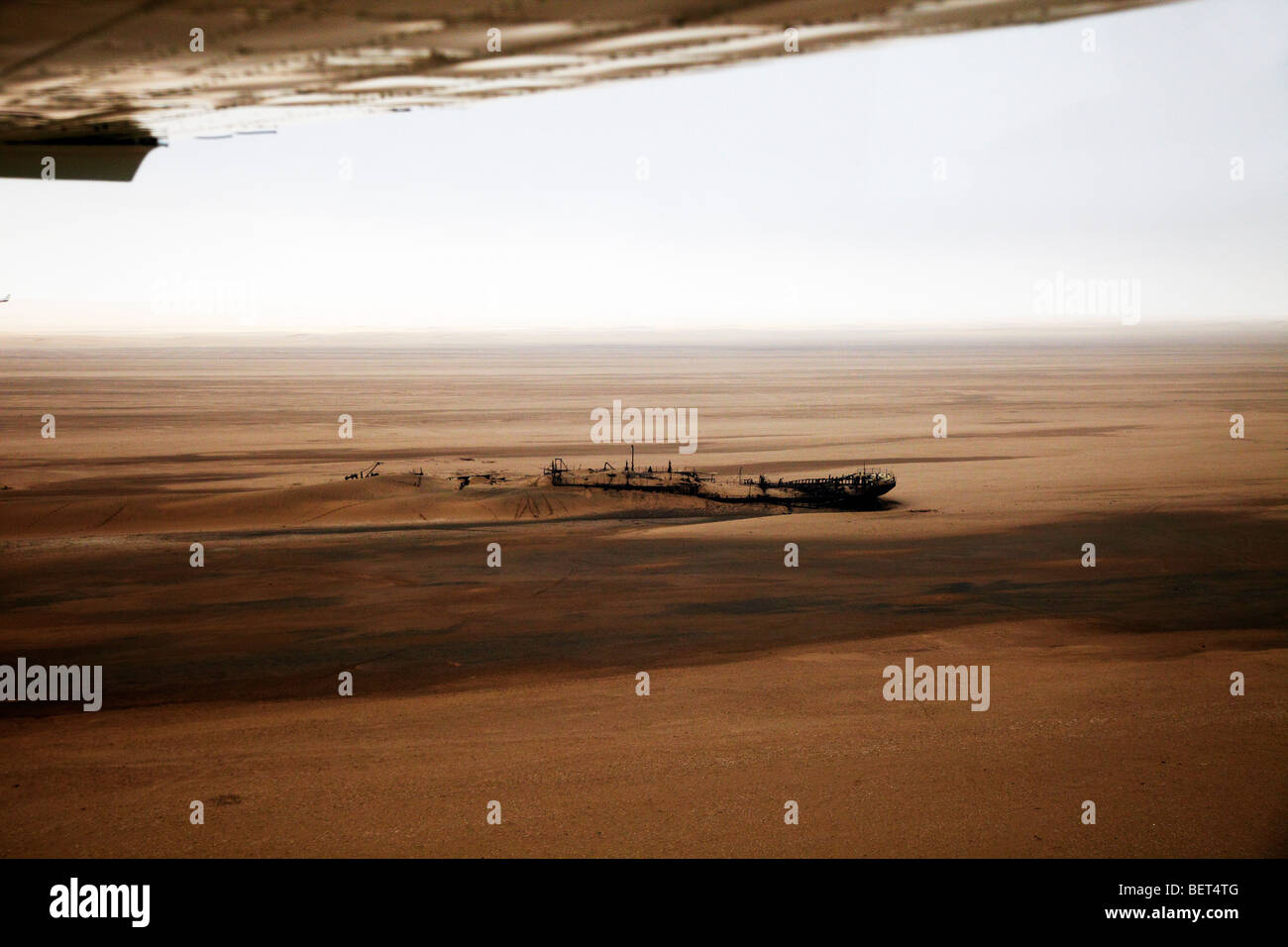 aerial photo shipwreck Skeleton Coast Namibia Stock Photo - Alamy