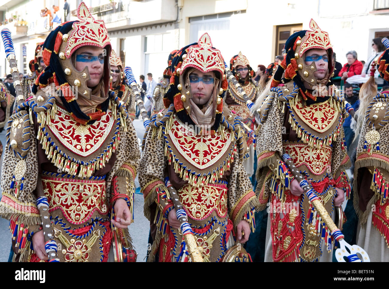 People in Costume at a Spanish Fiesta in Cullar, Spain Stock Photo - Alamy