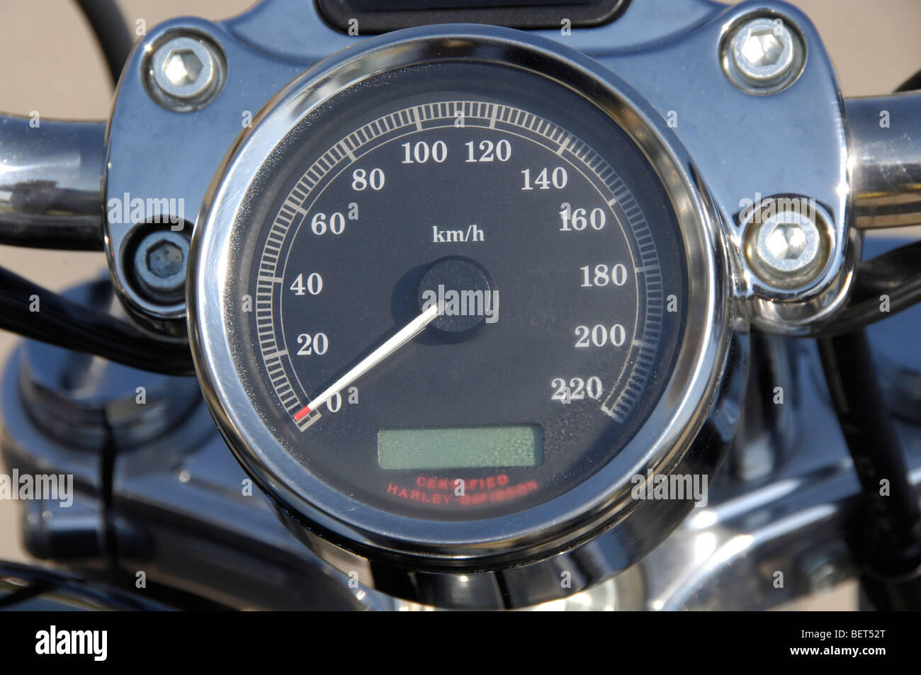 Details and parts of motos. Speedometer Stock Photo - Alamy