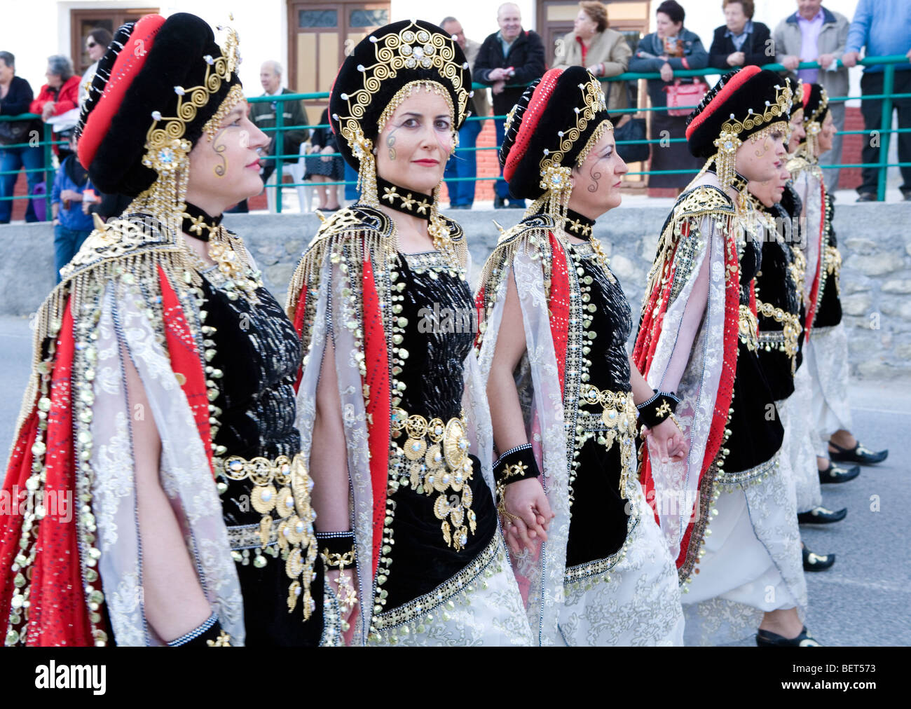 People in Costume at a Spanish Fiesta in Cullar, Spain Stock Photo - Alamy