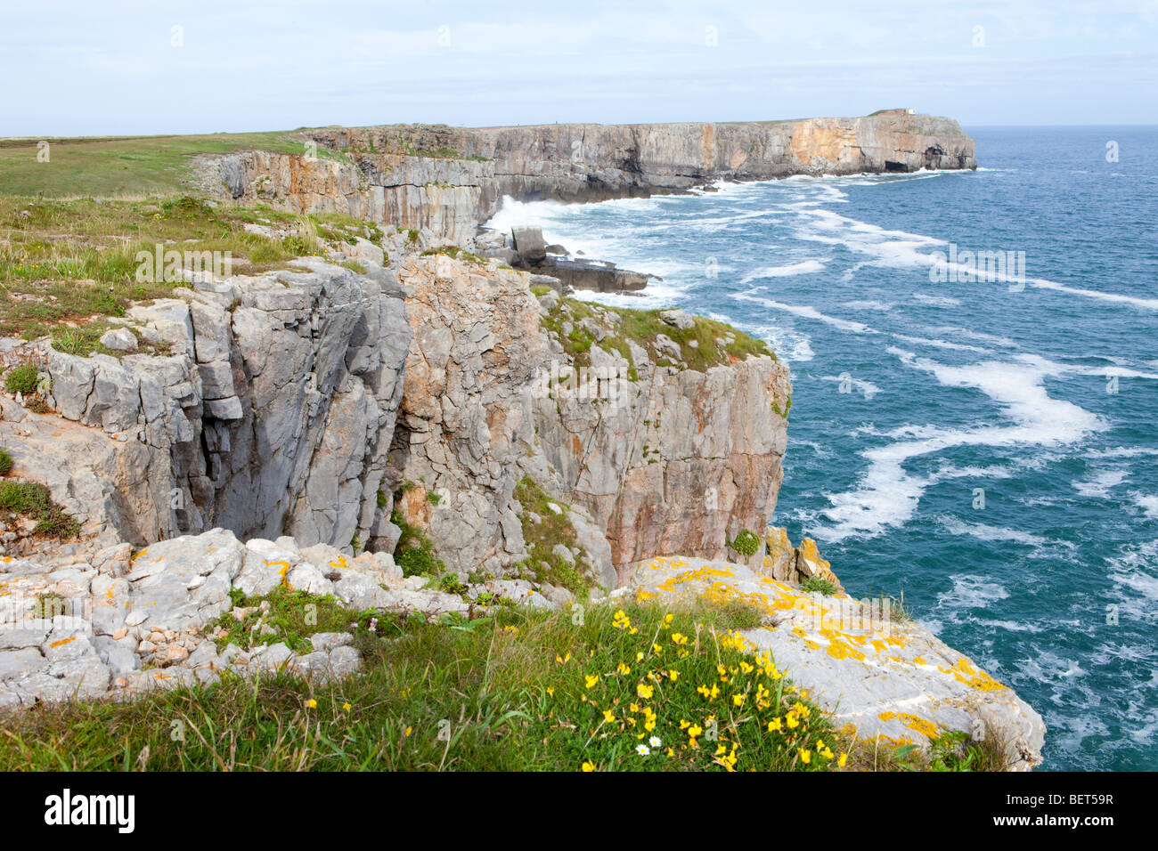 The Pembrokeshire Coast National Park at St Govan's Head, Pembrokeshire ...