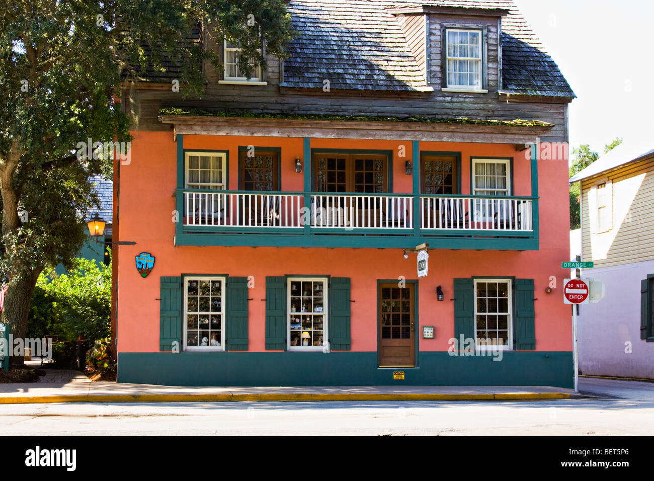 Old house building St. Augustine Stock Photo - Alamy