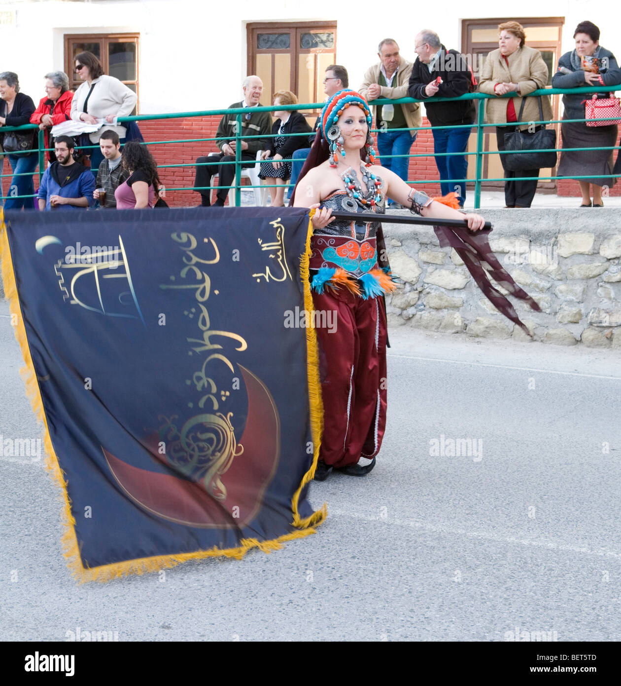 People in Costume at a Spanish Fiesta in Cullar, Spain Stock Photo - Alamy