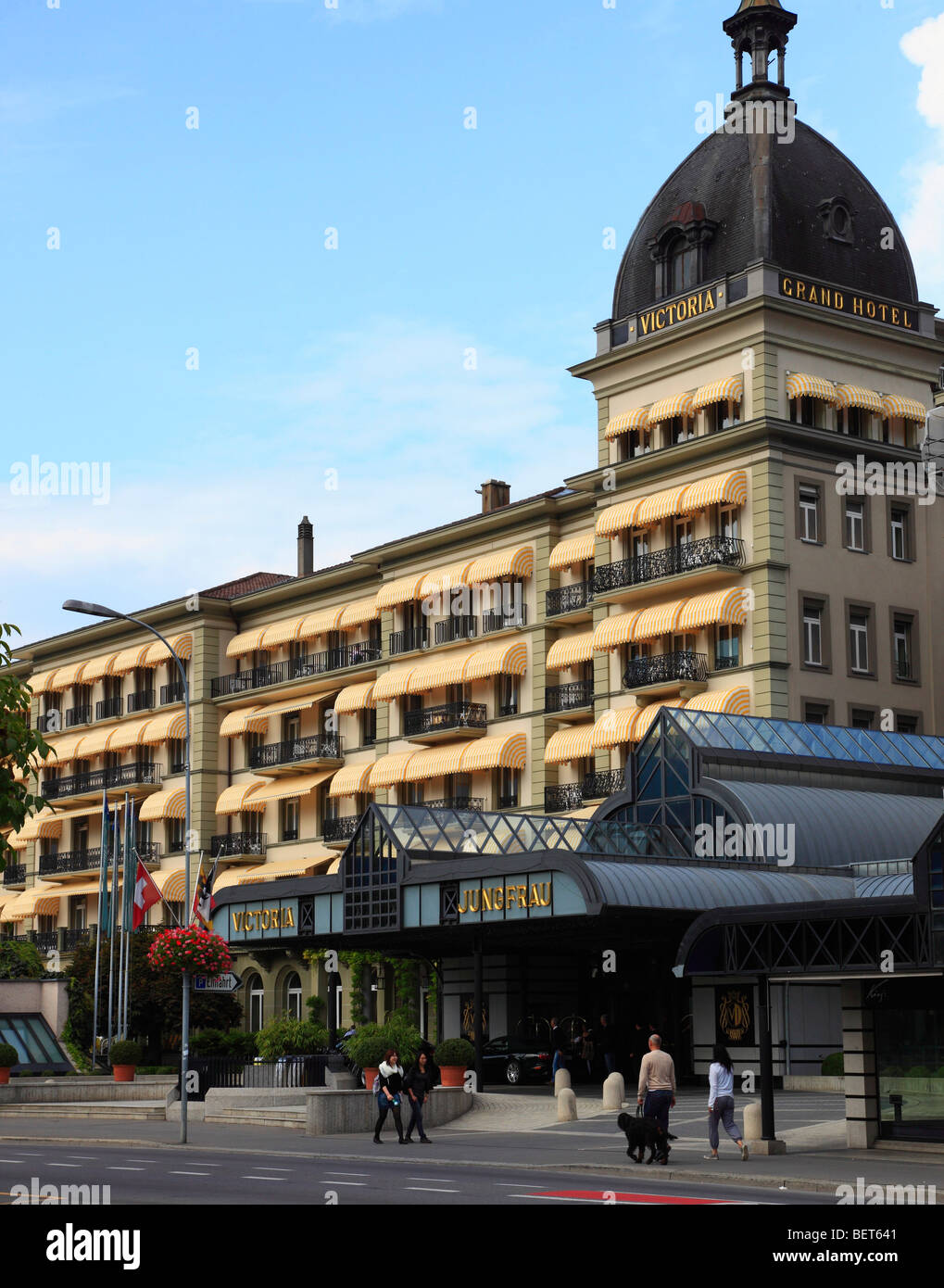 Switzerland, Interlaken, Grand Hotel Victoria Jungfrau Stock Photo - Alamy