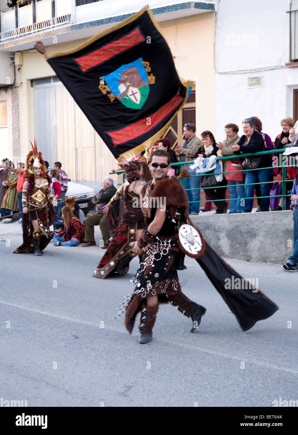 People in Costume at a Spanish Fiesta in Cullar, Spain Stock Photo - Alamy
