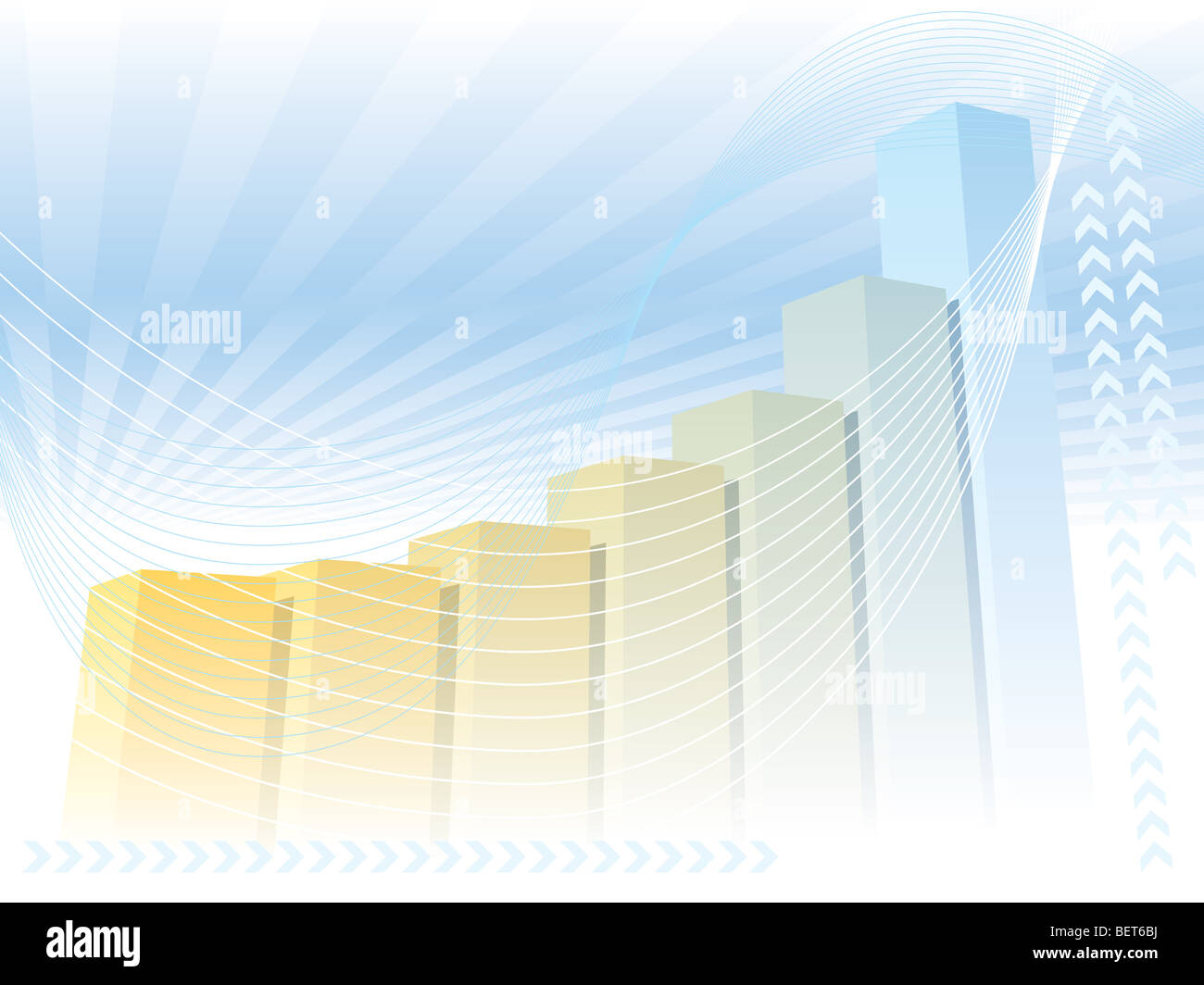 A colorful large graph, good background for business presentation Stock ...