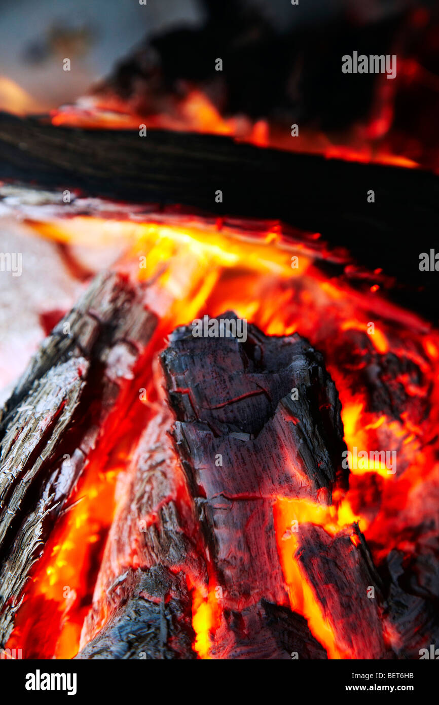 red embers of fire Stock Photo - Alamy