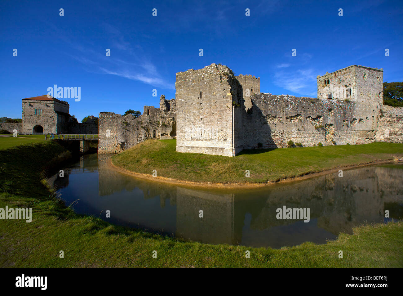 Portchester castle moat hi-res stock photography and images - Alamy