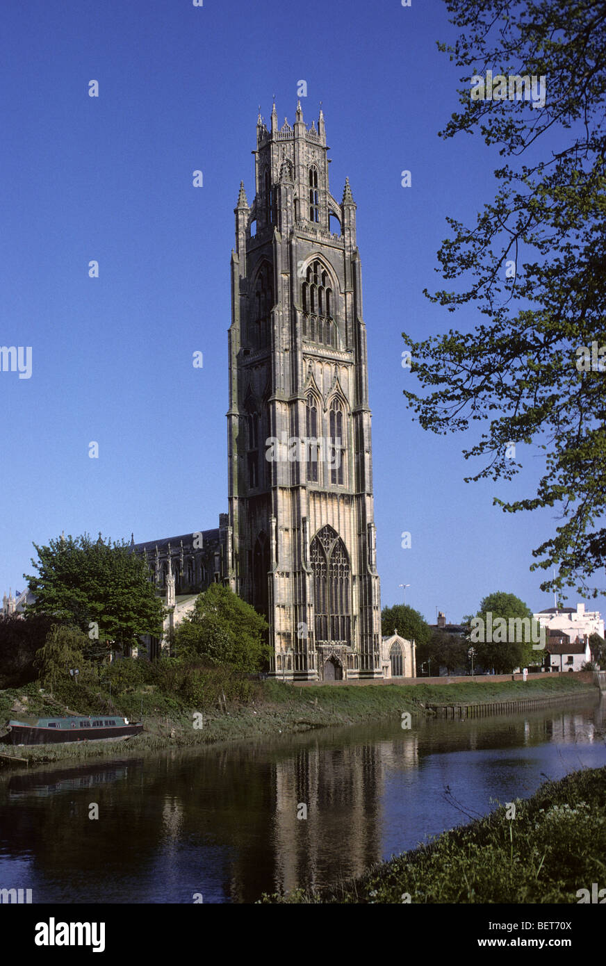 The tower of the Church of St. Botolph, commonly known as 'Boston Stump ...