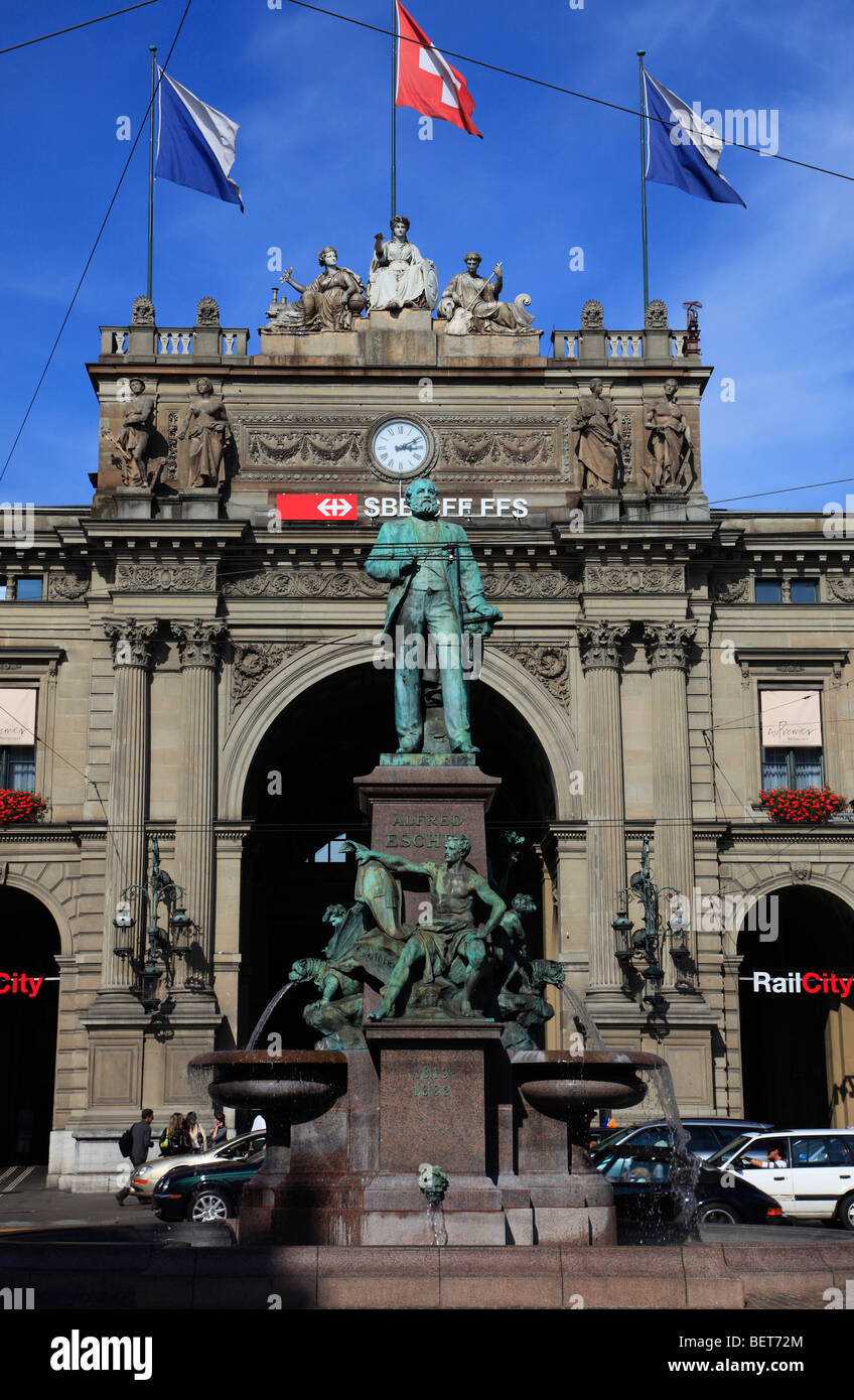 Main railway station landmark building architecture vertical travel ...