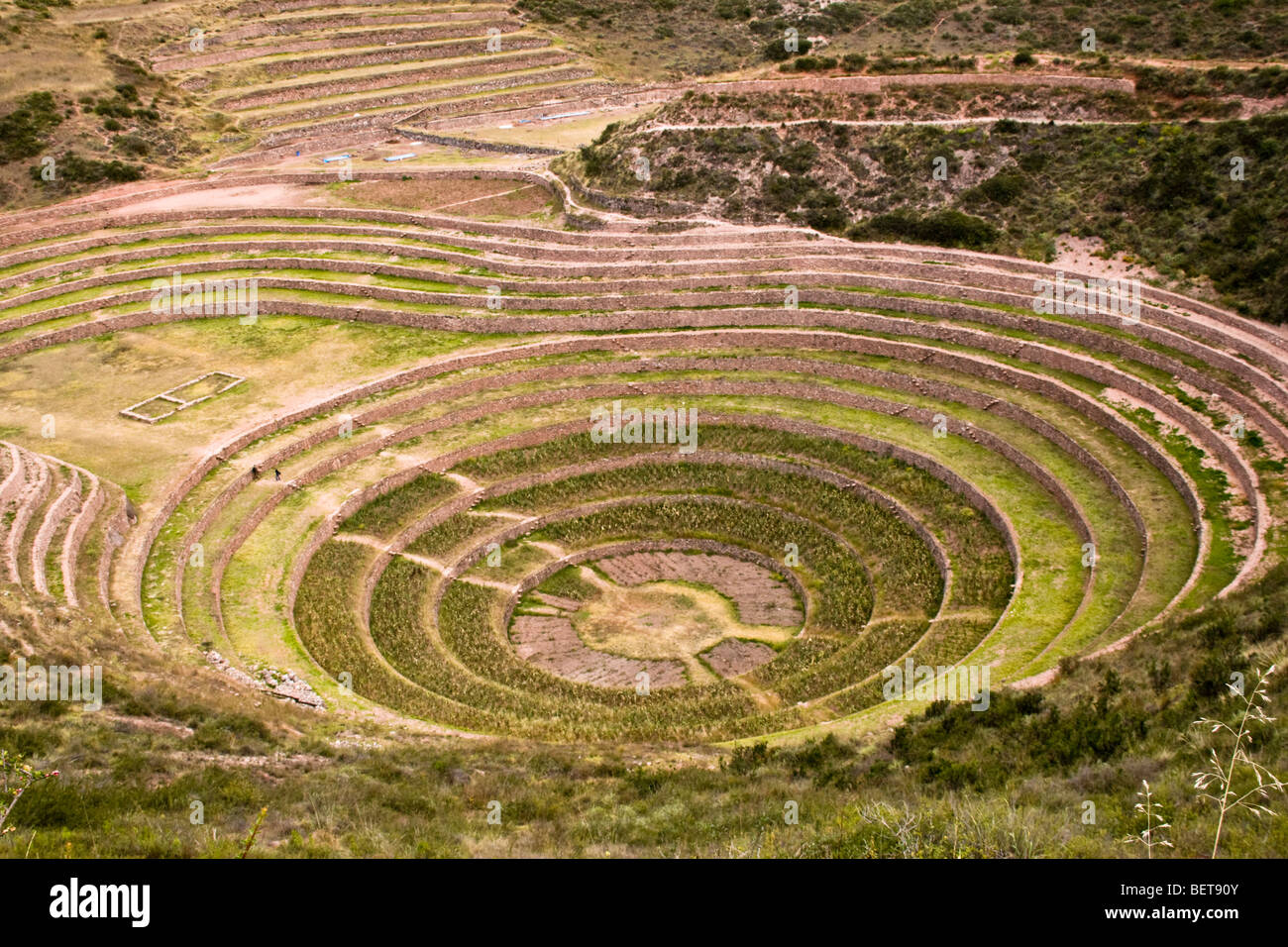 Circular Inca terraces of Moray where the Inca experimented with ...